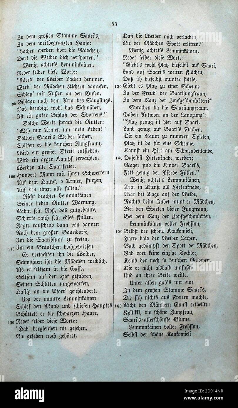 Kalewala, das National-Epos der Finnen - 055 Stock Photo - Alamy