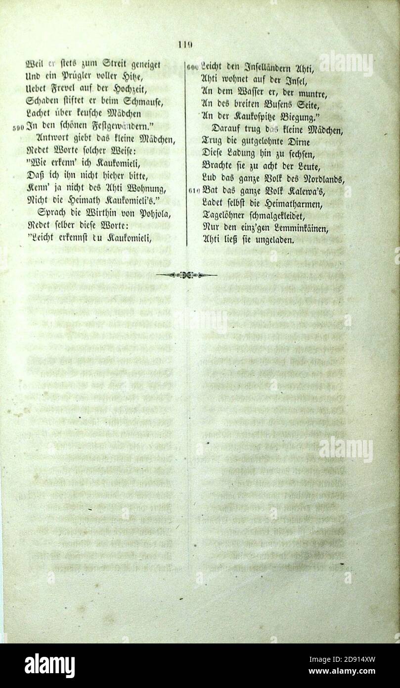 Kalewala, das National-Epos der Finnen - 119 Stock Photo - Alamy