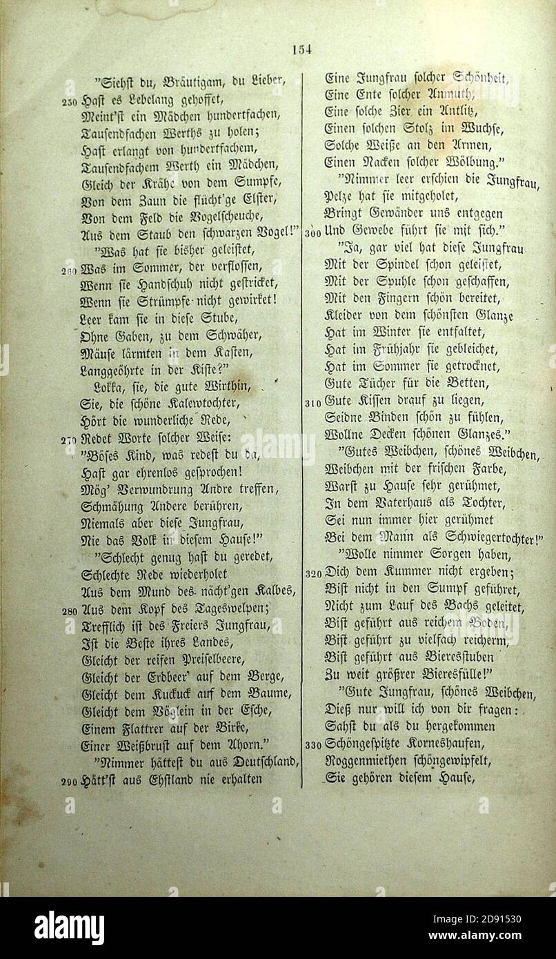 Kalewala, das National-Epos der Finnen - 154 Stock Photo - Alamy