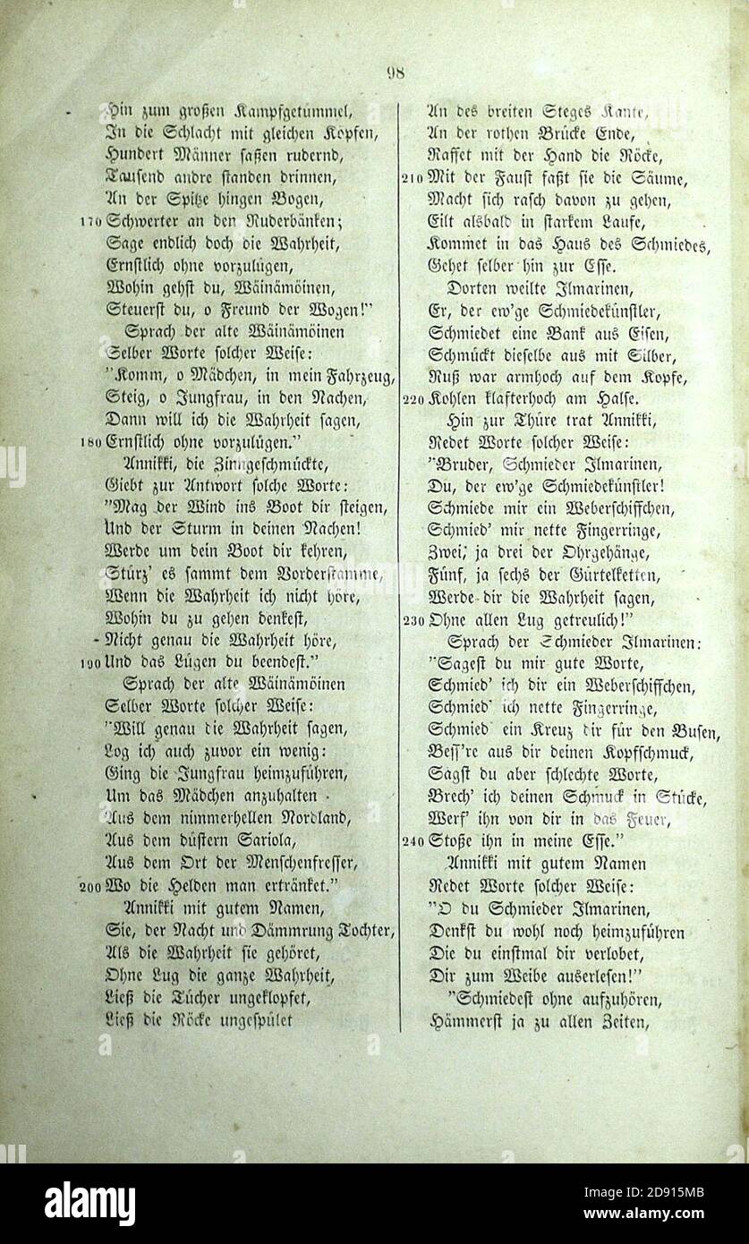 Kalewala, das National-Epos der Finnen - 098 Stock Photo - Alamy