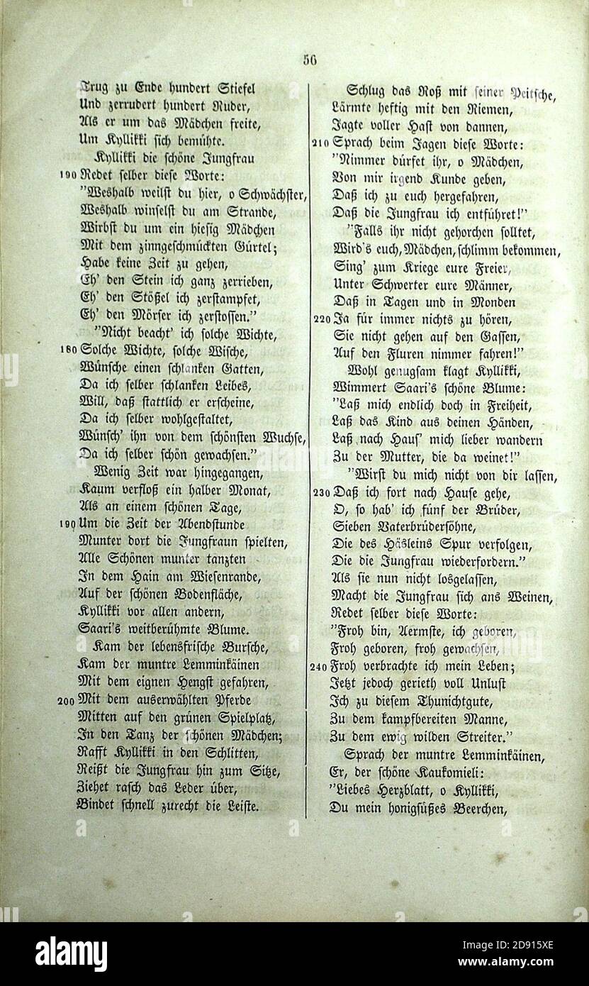 Kalewala, das National-Epos der Finnen - 056 Stock Photo - Alamy