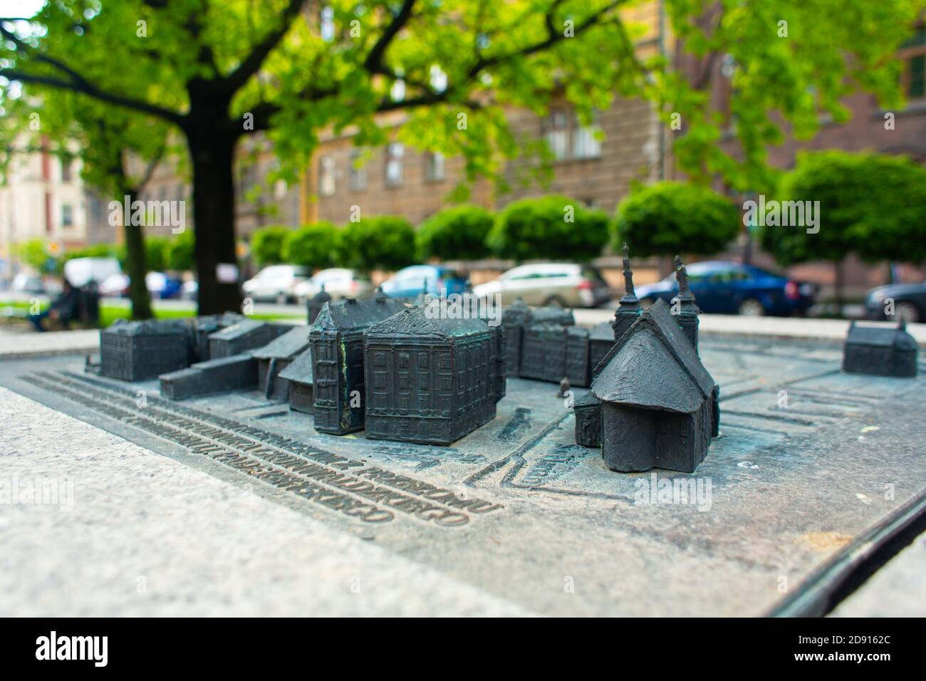 Krakow street map hi-res stock photography and images - Alamy