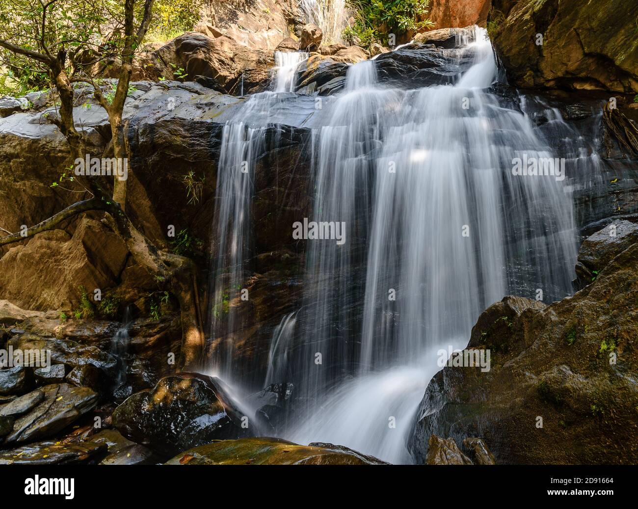 Bamni Waterfall is a A much spread-out waterfall and cascades over the ...