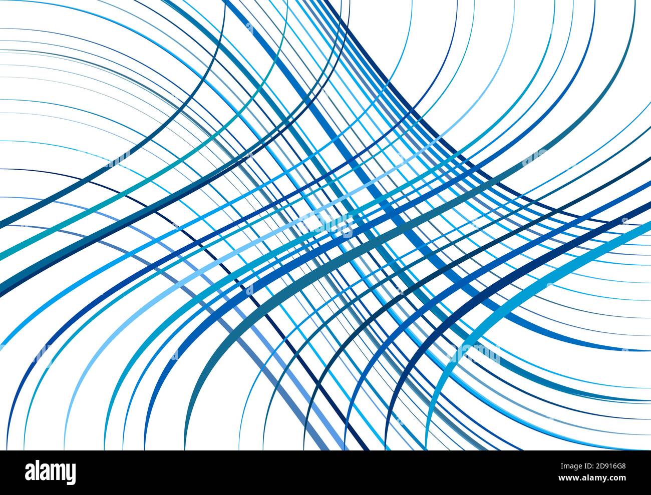 Grid, mesh of wavy, undulating, waving, billowy lines. Abstract ...