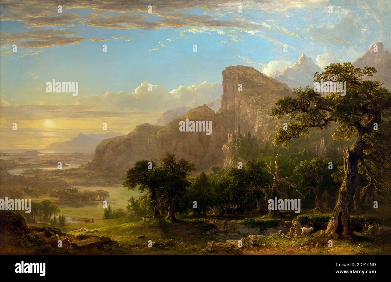 Landscape, Scene from "Thanatopsis", Asher B Durand, 1850, Metropolitan ...