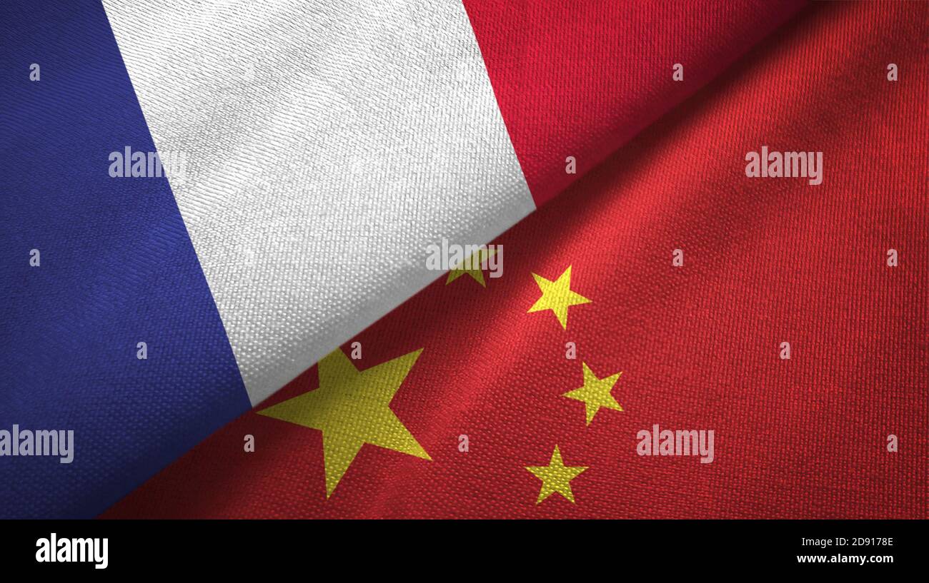 China vs france flags hi-res stock photography and images - Alamy