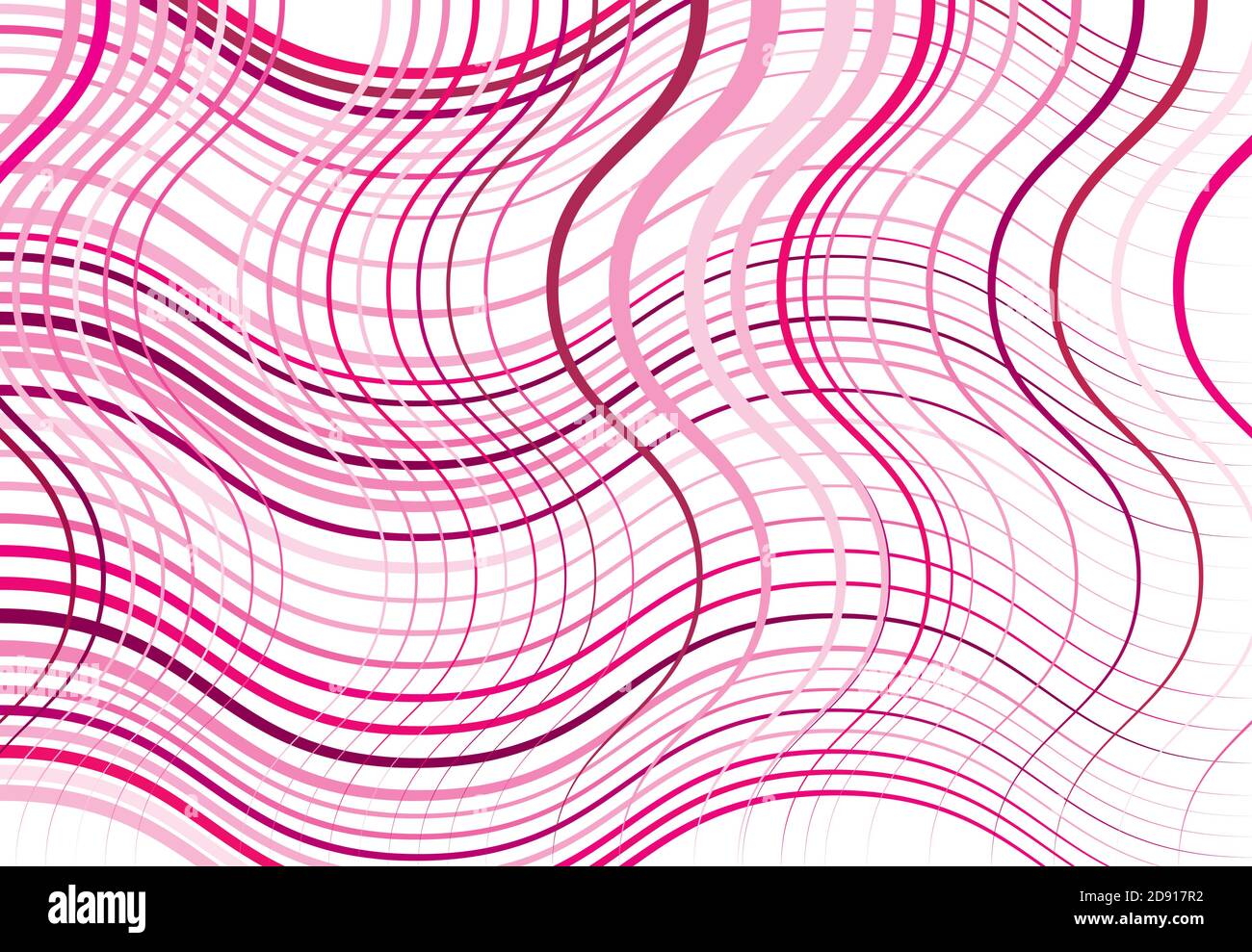Grid, mesh of wavy, undulating, waving, billowy lines. Abstract ...