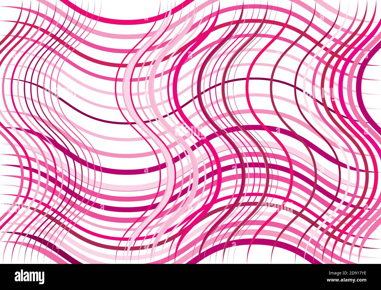 Grid, mesh of wavy, undulating, waving, billowy lines. Abstract ...