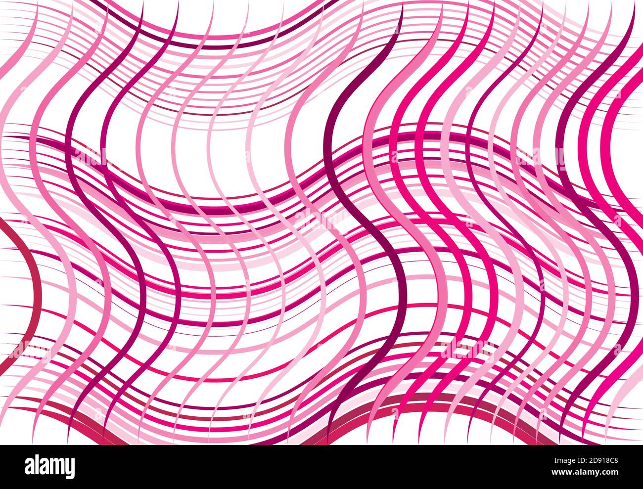 Grid, mesh of wavy, undulating, waving, billowy lines. Abstract ...