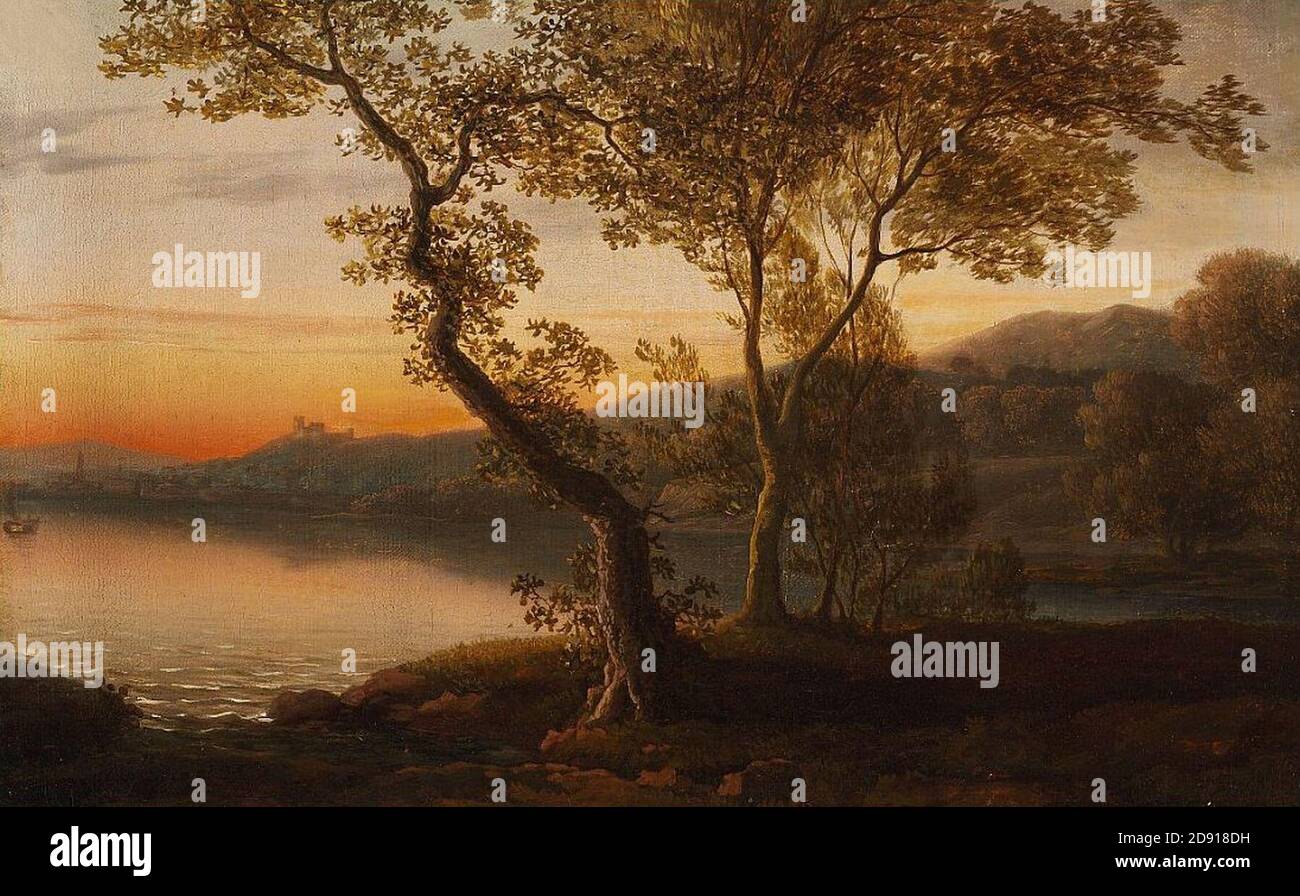 A late evening after sunset. Twilight Stock Photo - Alamy