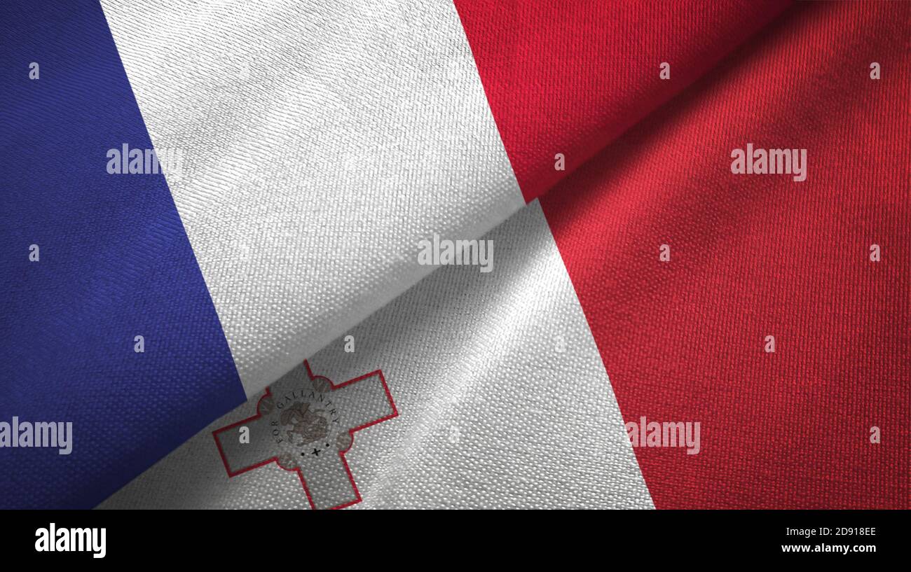 Malta france flag hi-res stock photography and images - Alamy