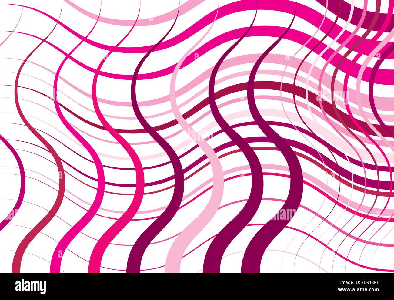Grid, mesh of wavy, undulating, waving, billowy lines. Abstract ...