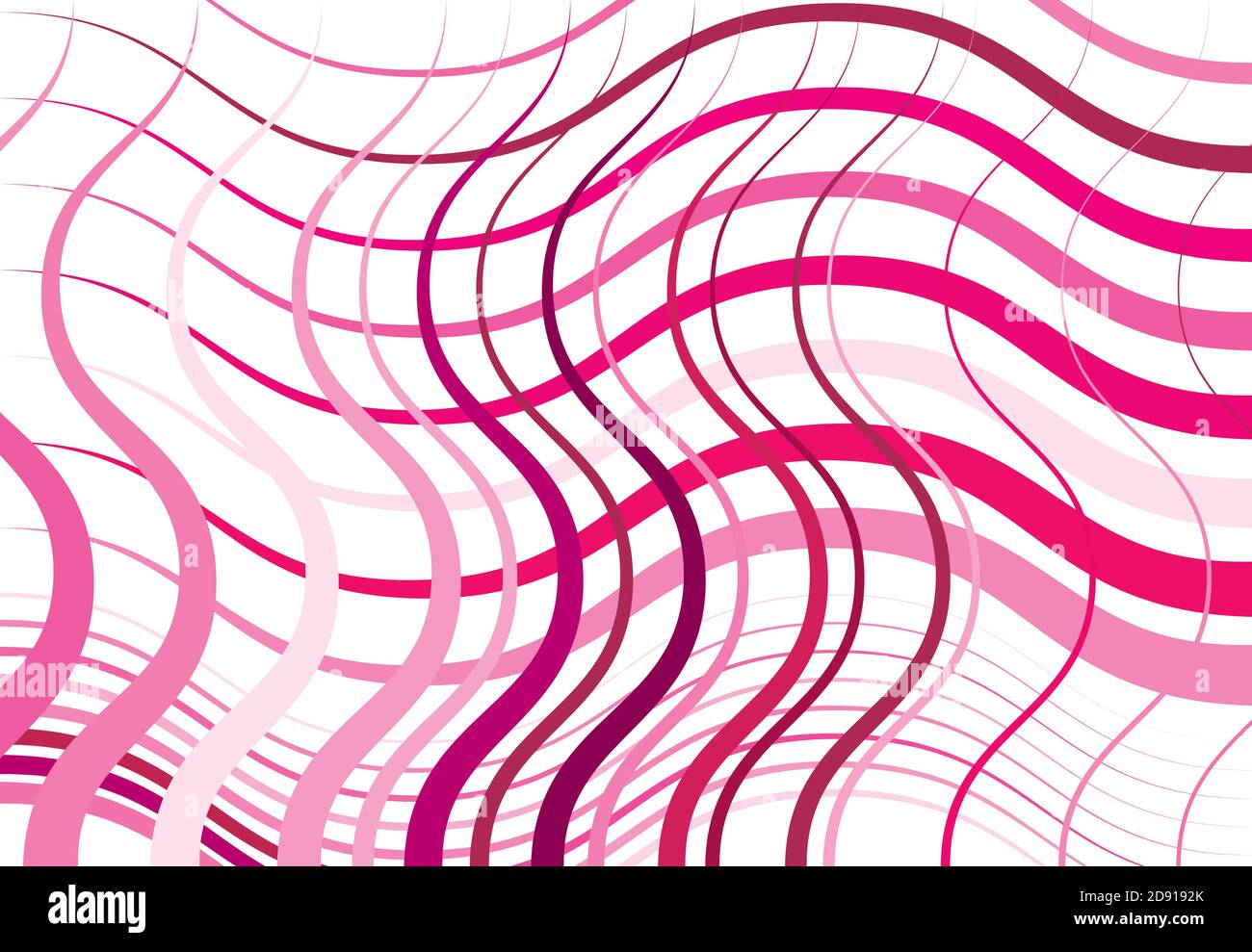 Grid, mesh of wavy, undulating, waving, billowy lines. Abstract ...