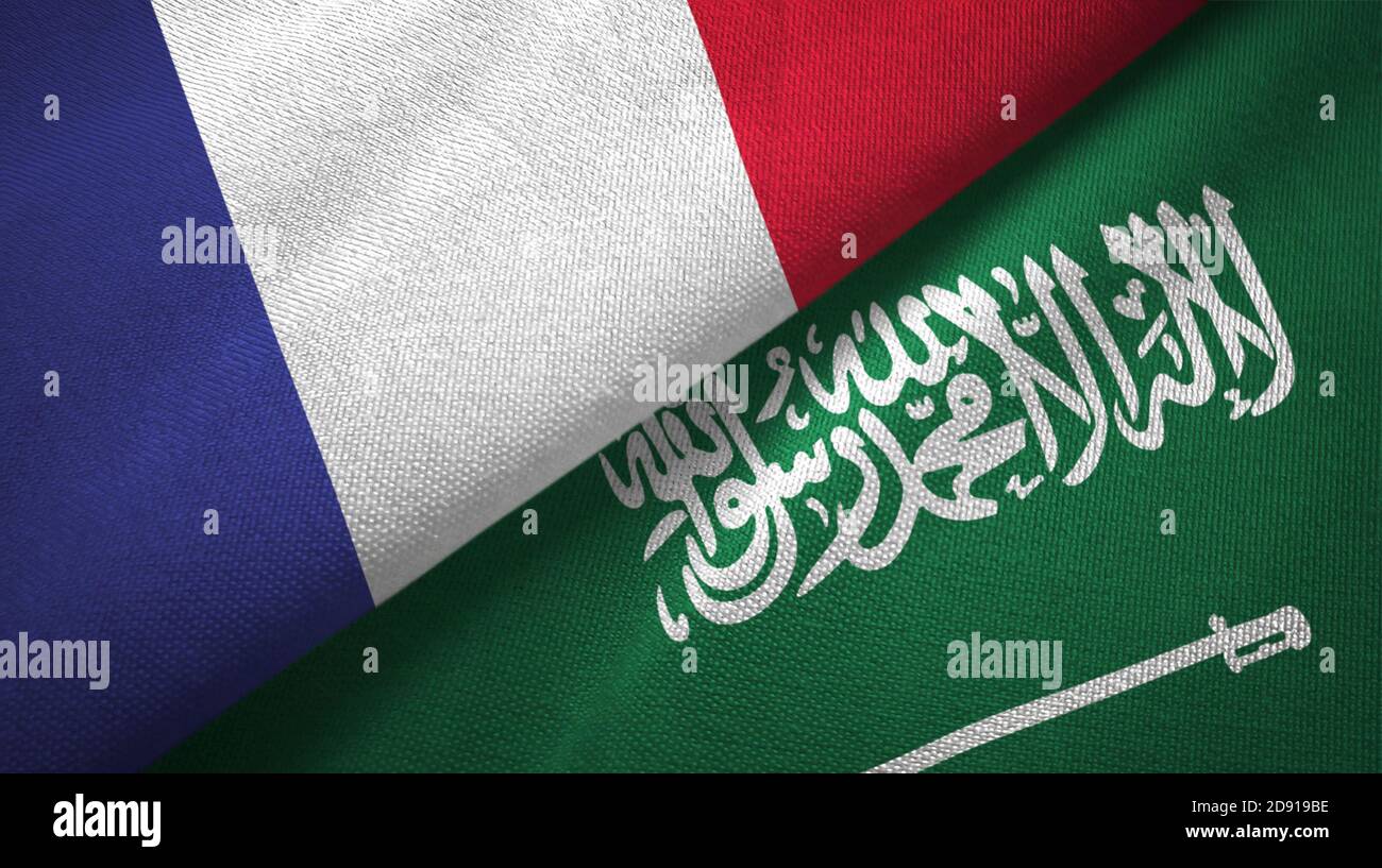 Saudi arabia france flag hi-res stock photography and images - Alamy