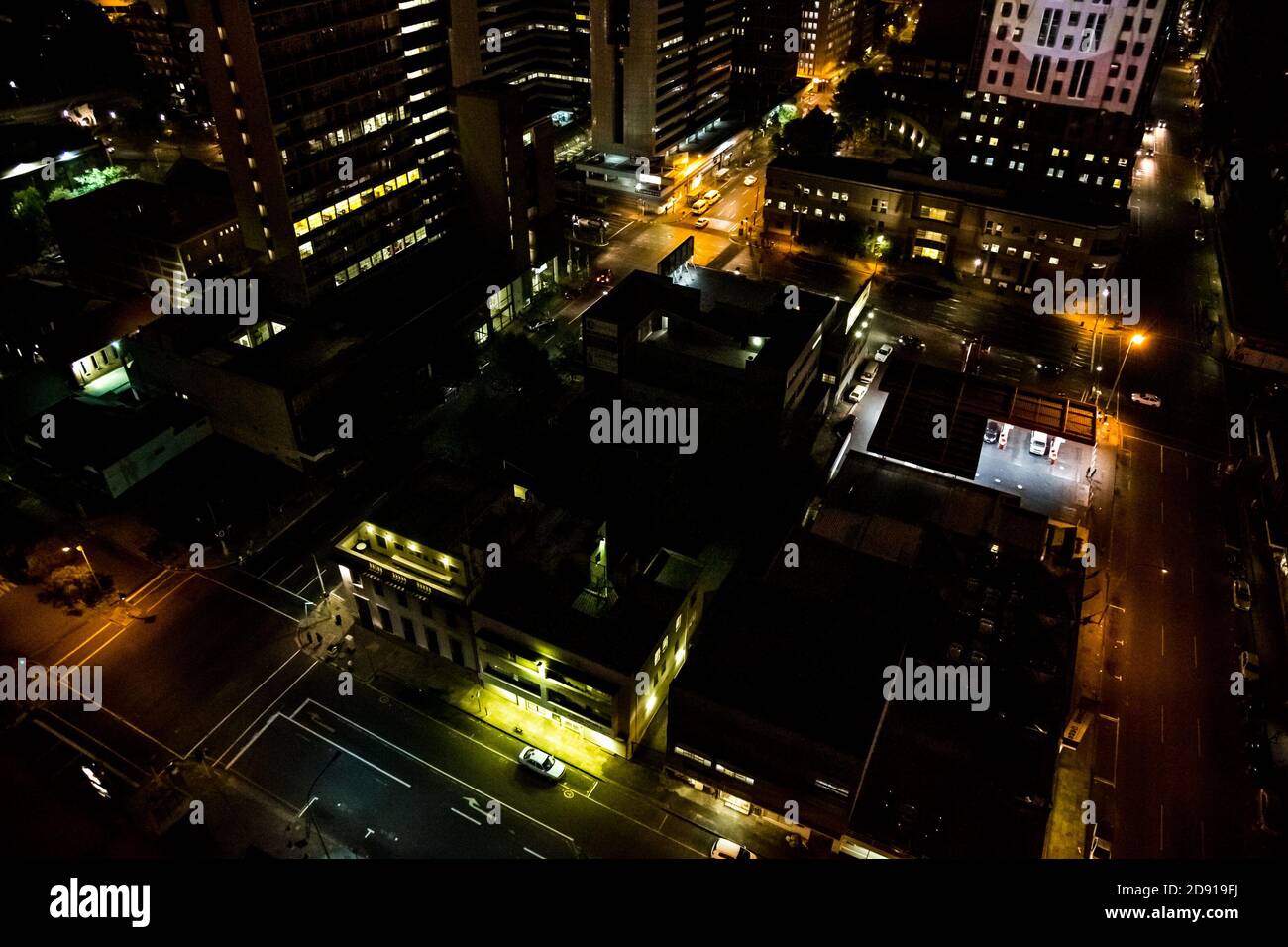 Johannesburg, South Africa - September 17, 2013: High Angle view of ...