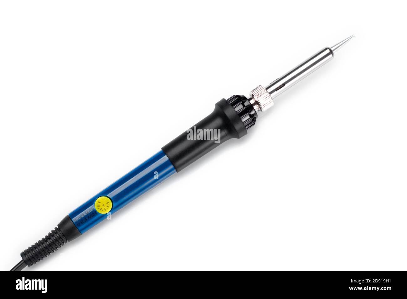 hand soldering iron on white background isolated Stock Photo - Alamy