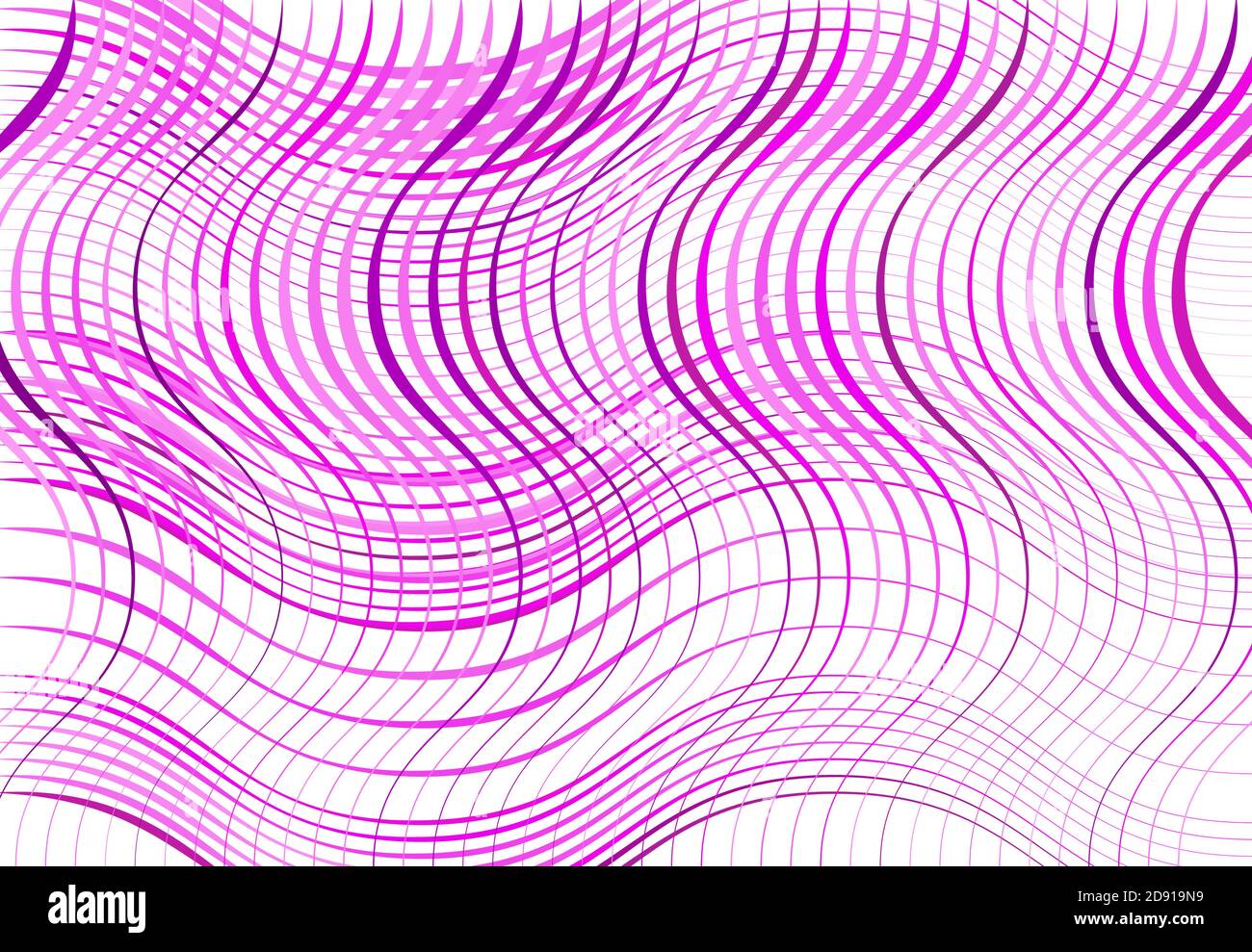 Grid, mesh of wavy, undulating, waving, billowy lines. Abstract ...