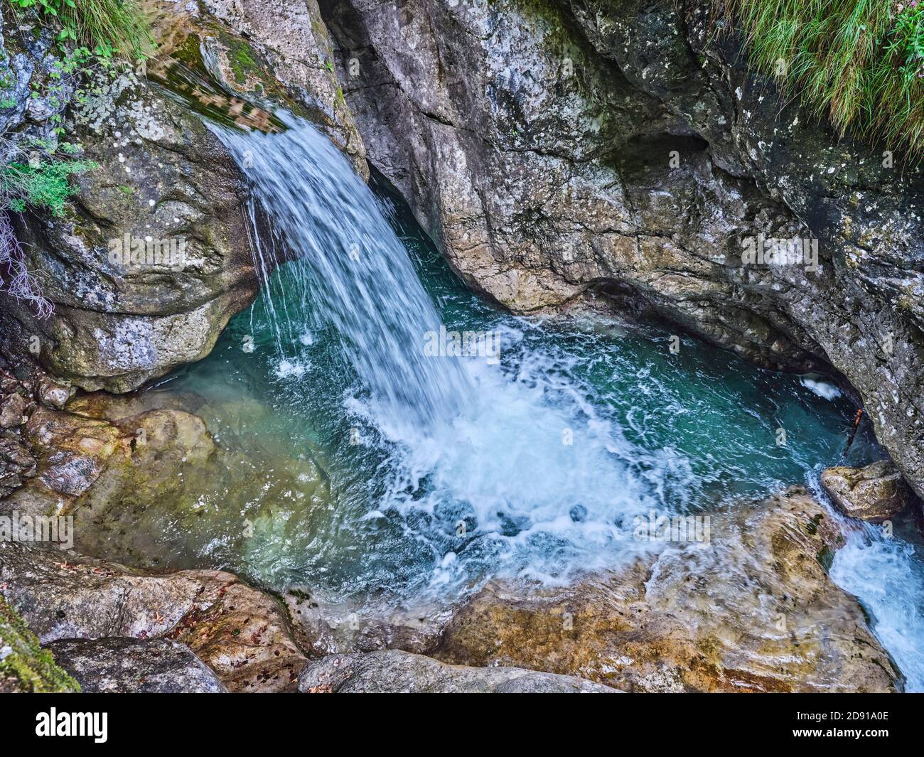val vertova waterfalls, bergamo in italy Stock Photo - Alamy