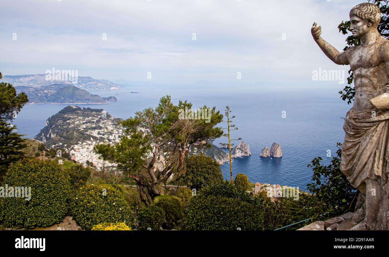 The harbour of Capri Italy Stock Photo - Alamy