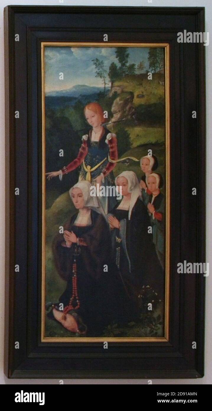 Justina of Padua - Joos van Cleve (cropped Stock Photo - Alamy