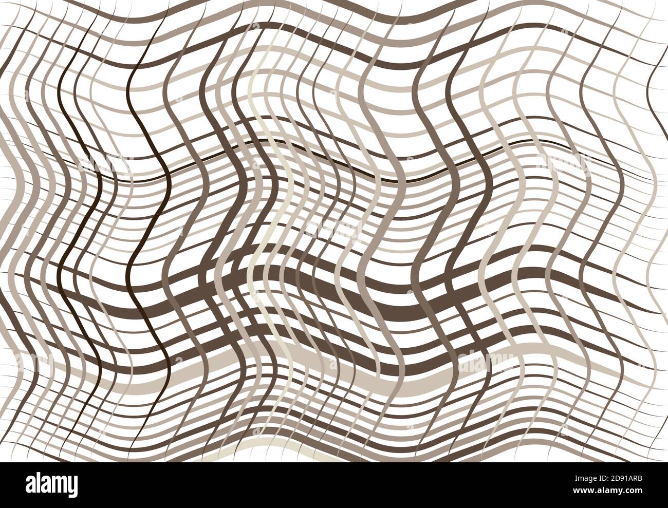 Grid Mesh Of Wavy Undulating Waving Billowy Lines Abstract Black And White Grayscale