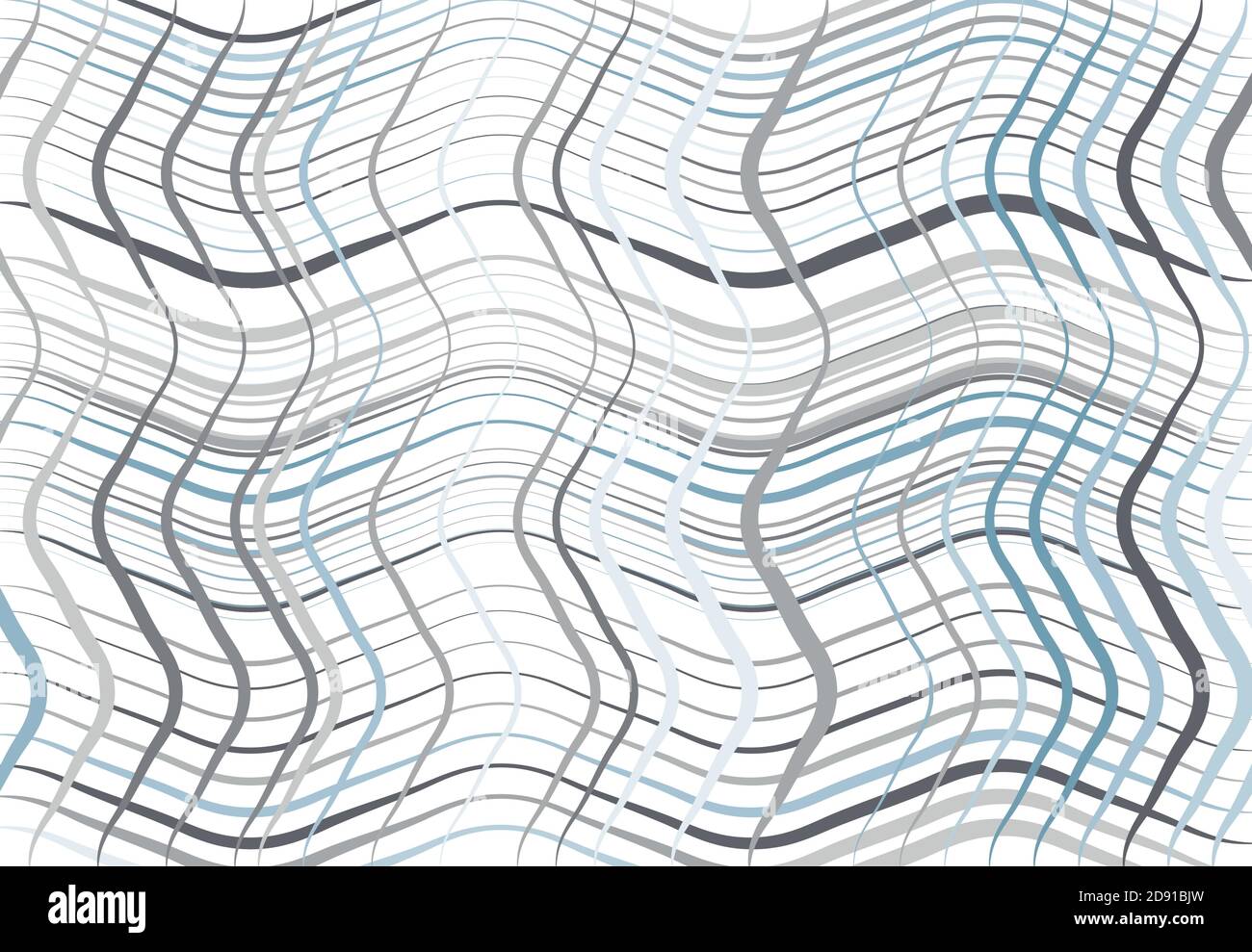Grid Mesh Of Wavy Undulating Waving Billowy Lines Abstract Black And White Grayscale