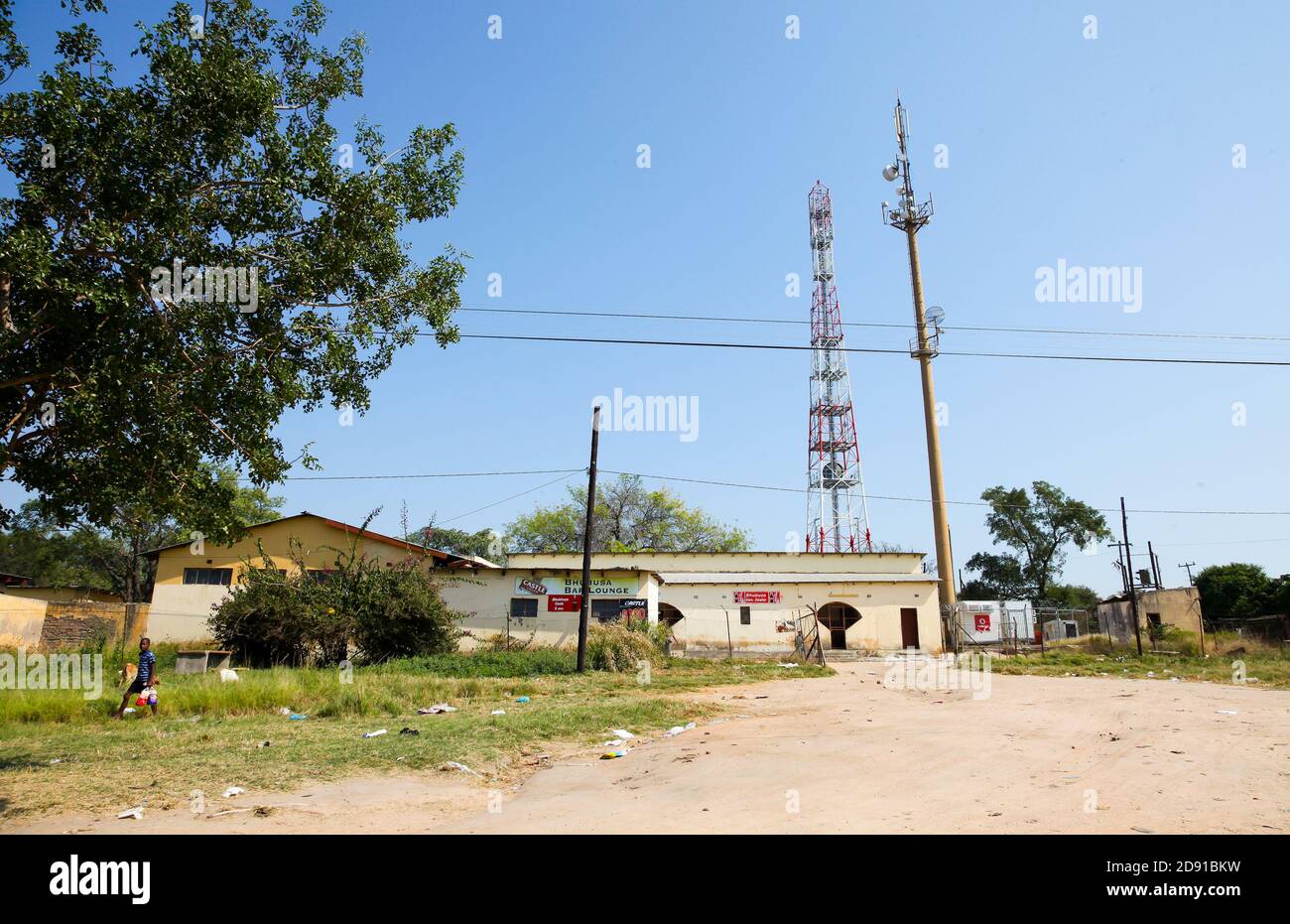 Sabi Sabi, South Africa - May 5, 2012: Outside Exterior of old Spaza ...