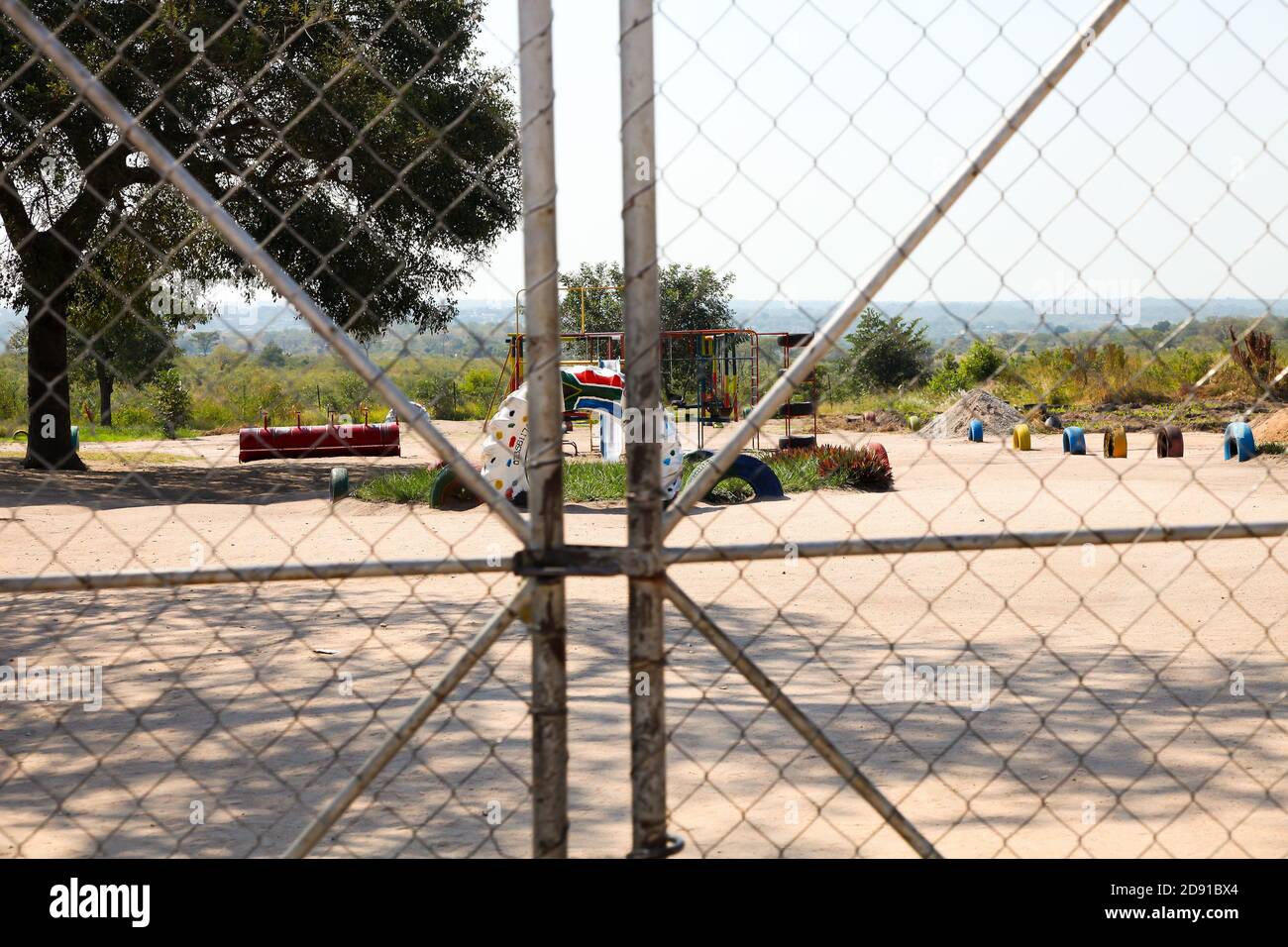 Sabi Sabi, South Africa - May 5, 2012: Empty closed African School ...
