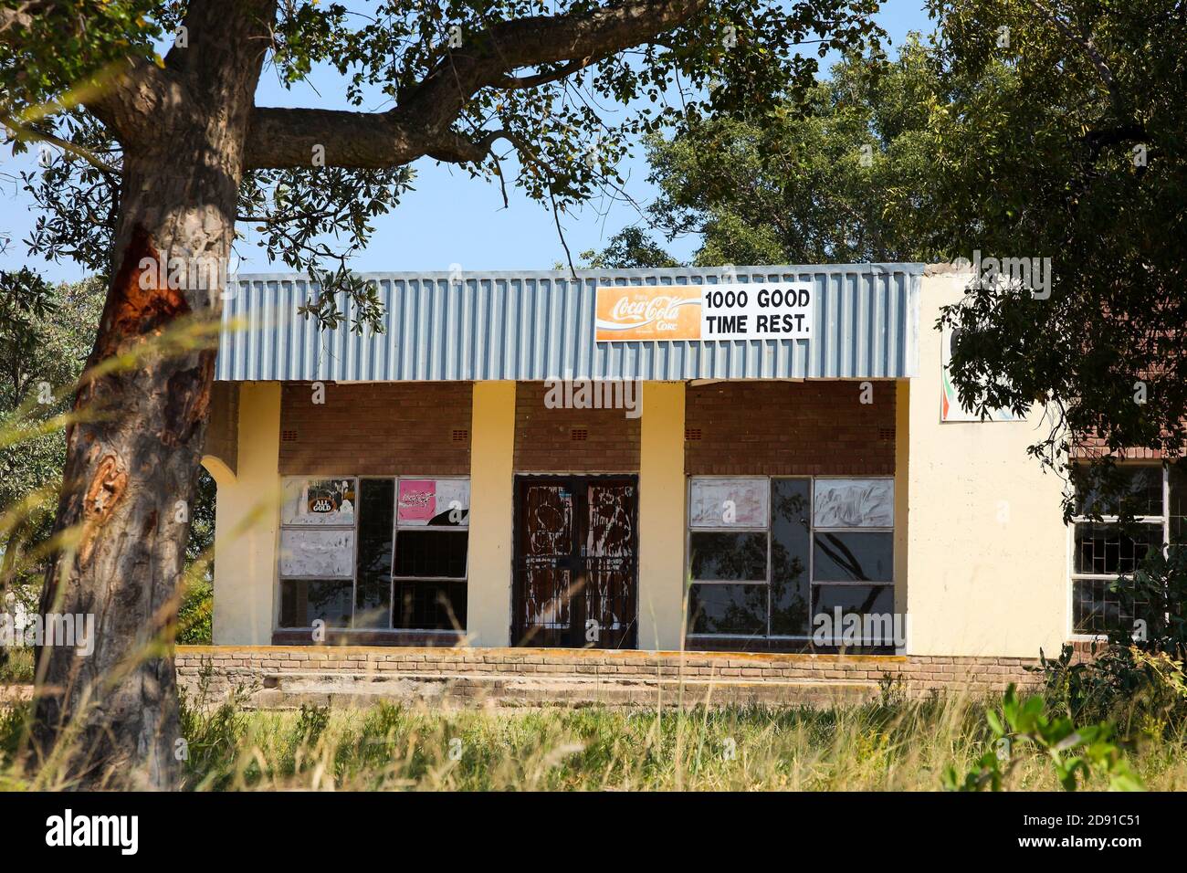 Sabi Sabi, South Africa - May 5, 2012: Outside Exterior of old Spaza ...
