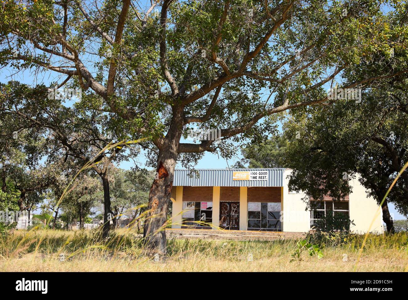 Sabi Sabi, South Africa - May 5, 2012: Outside Exterior of old Spaza ...