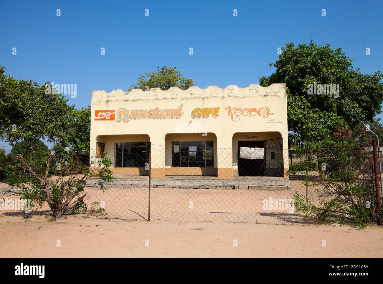 Sabi Sabi, South Africa - May 5, 2012: Outside Exterior of old Spaza ...