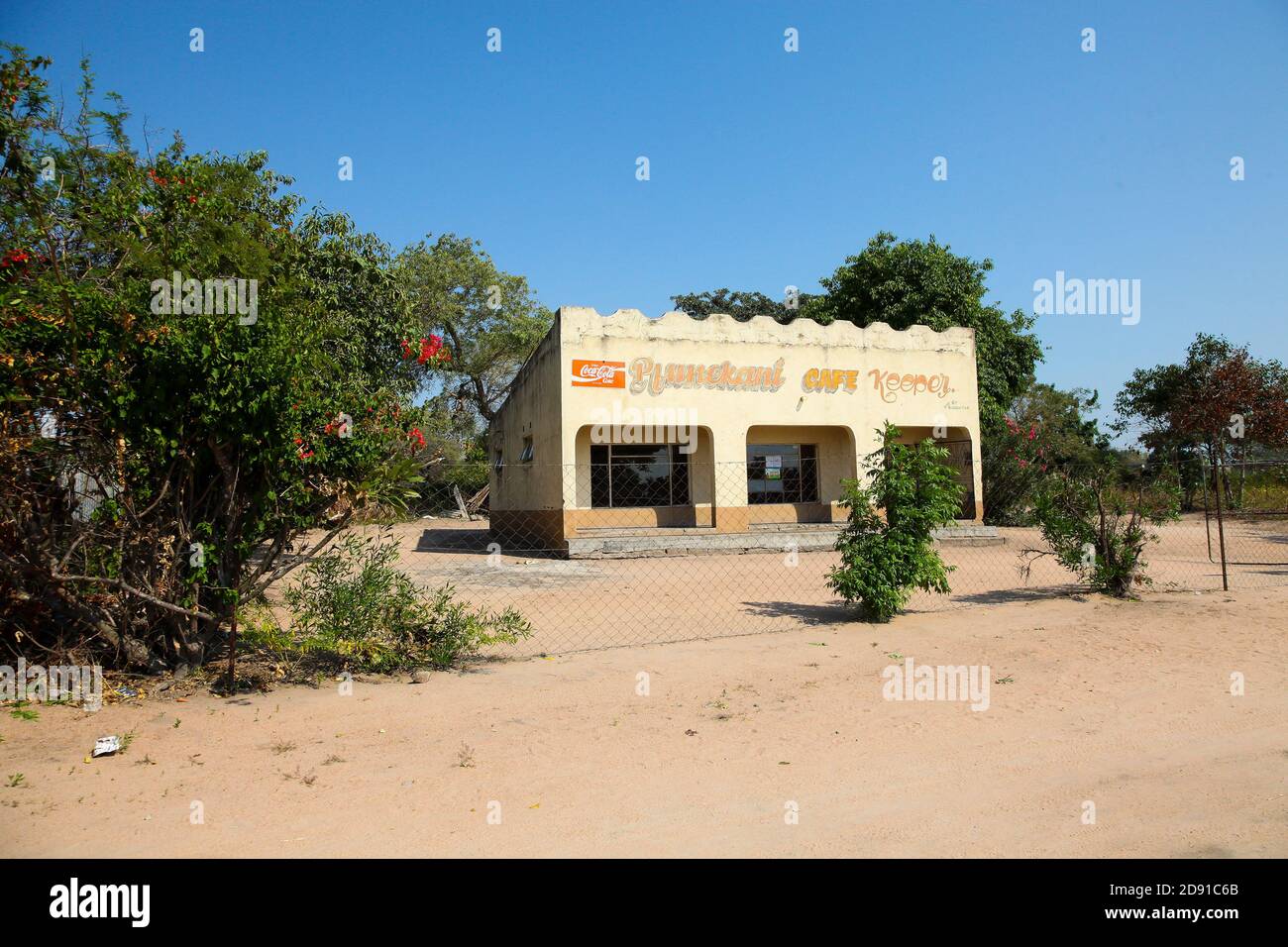 Sabi Sabi, South Africa - May 5, 2012: Outside Exterior of old Spaza ...