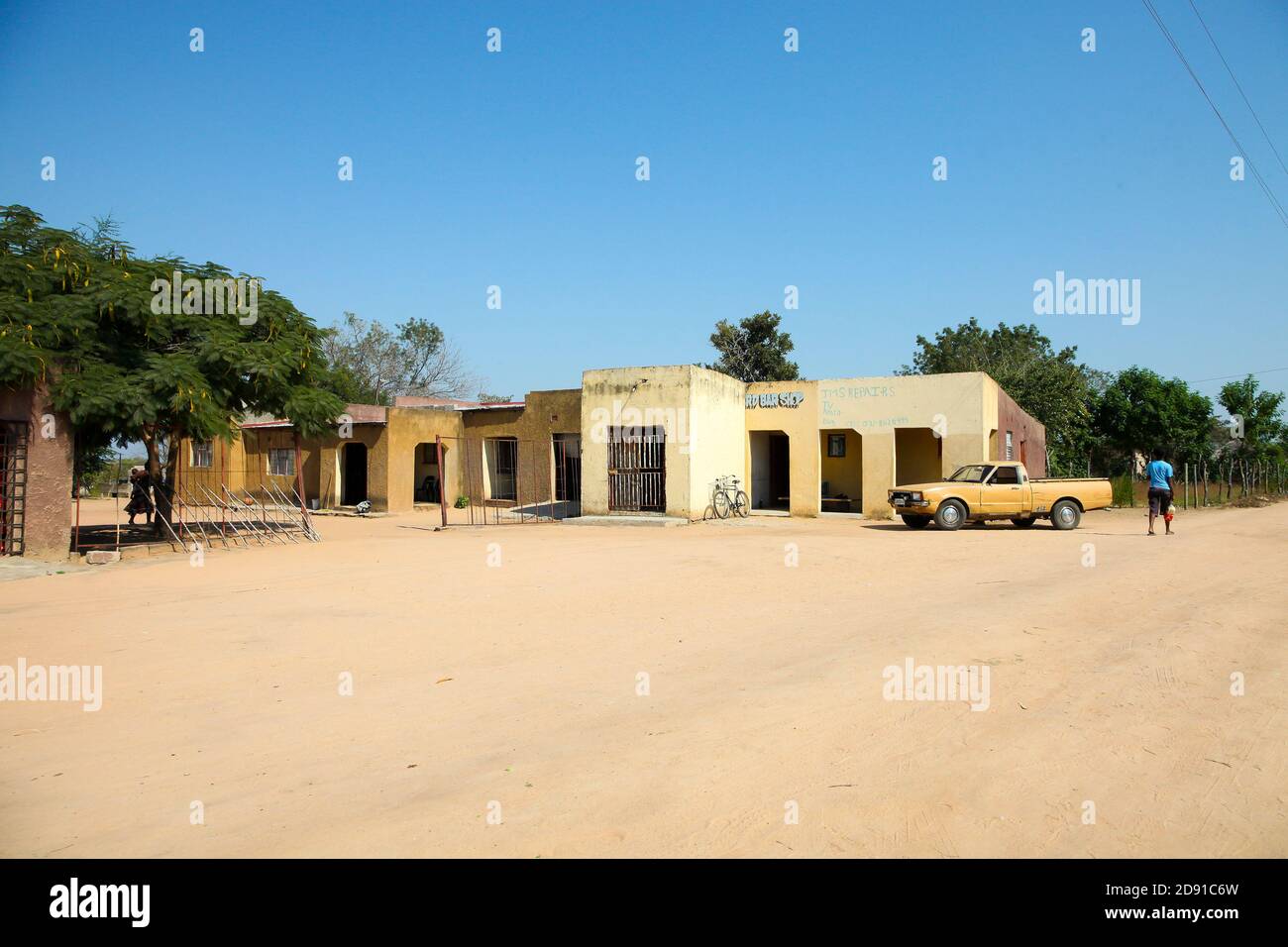 Sabi Sabi, South Africa - May 5, 2012: Outside Exterior of old Spaza ...