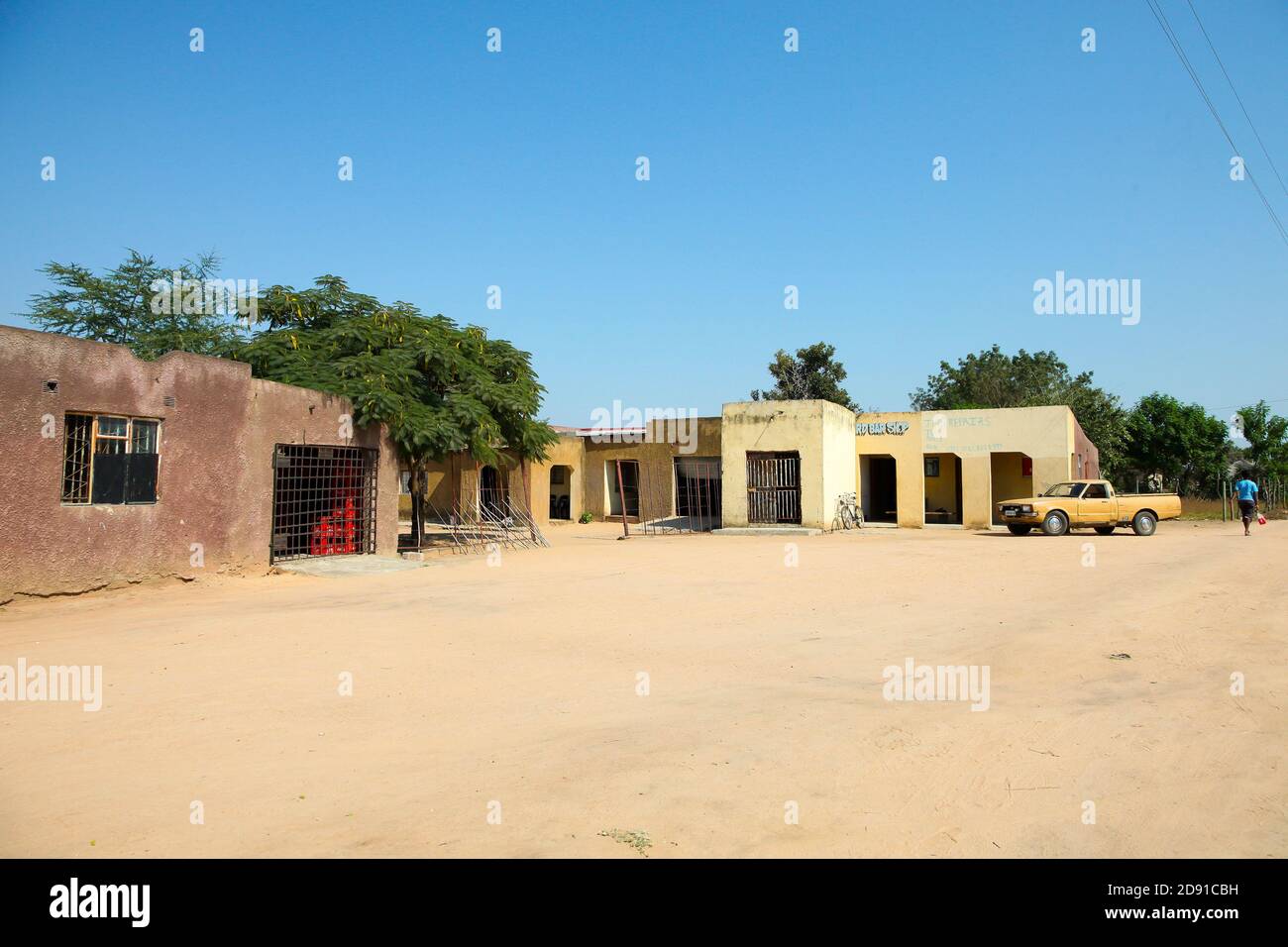 Sabi Sabi, South Africa - May 5, 2012: Outside Exterior of old Spaza ...