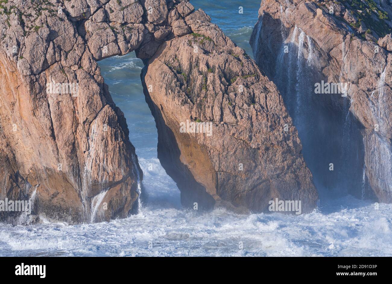 Swell in the Cantabrian Sea. Big waves in the so-called "Puerta del ...