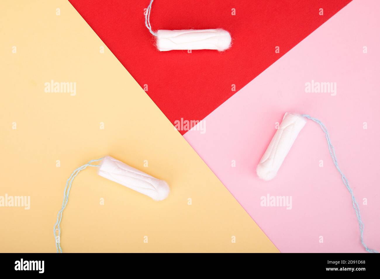 Tampons on red background hi-res stock photography and images - Alamy