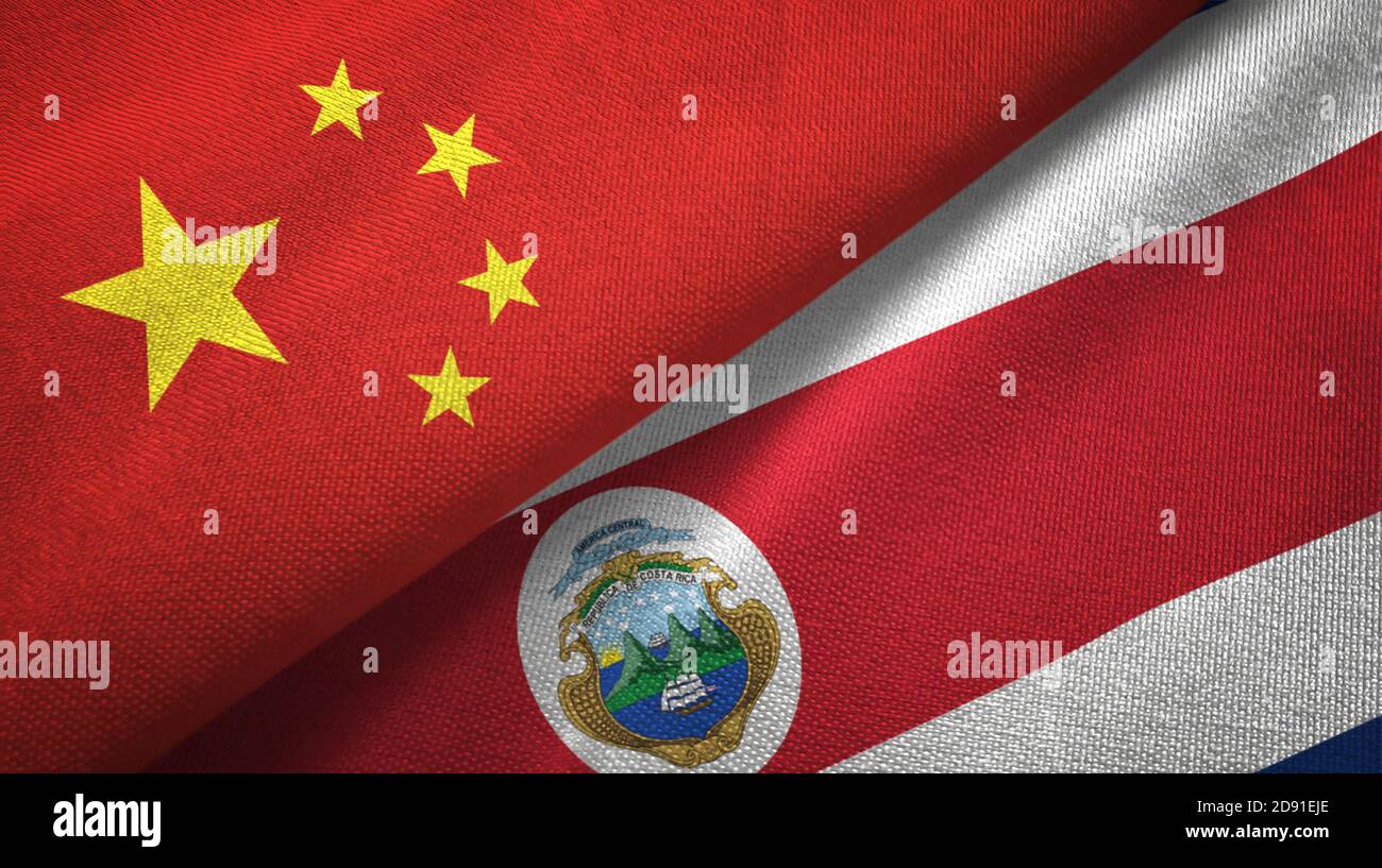 Costa rica china flag hi-res stock photography and images - Alamy