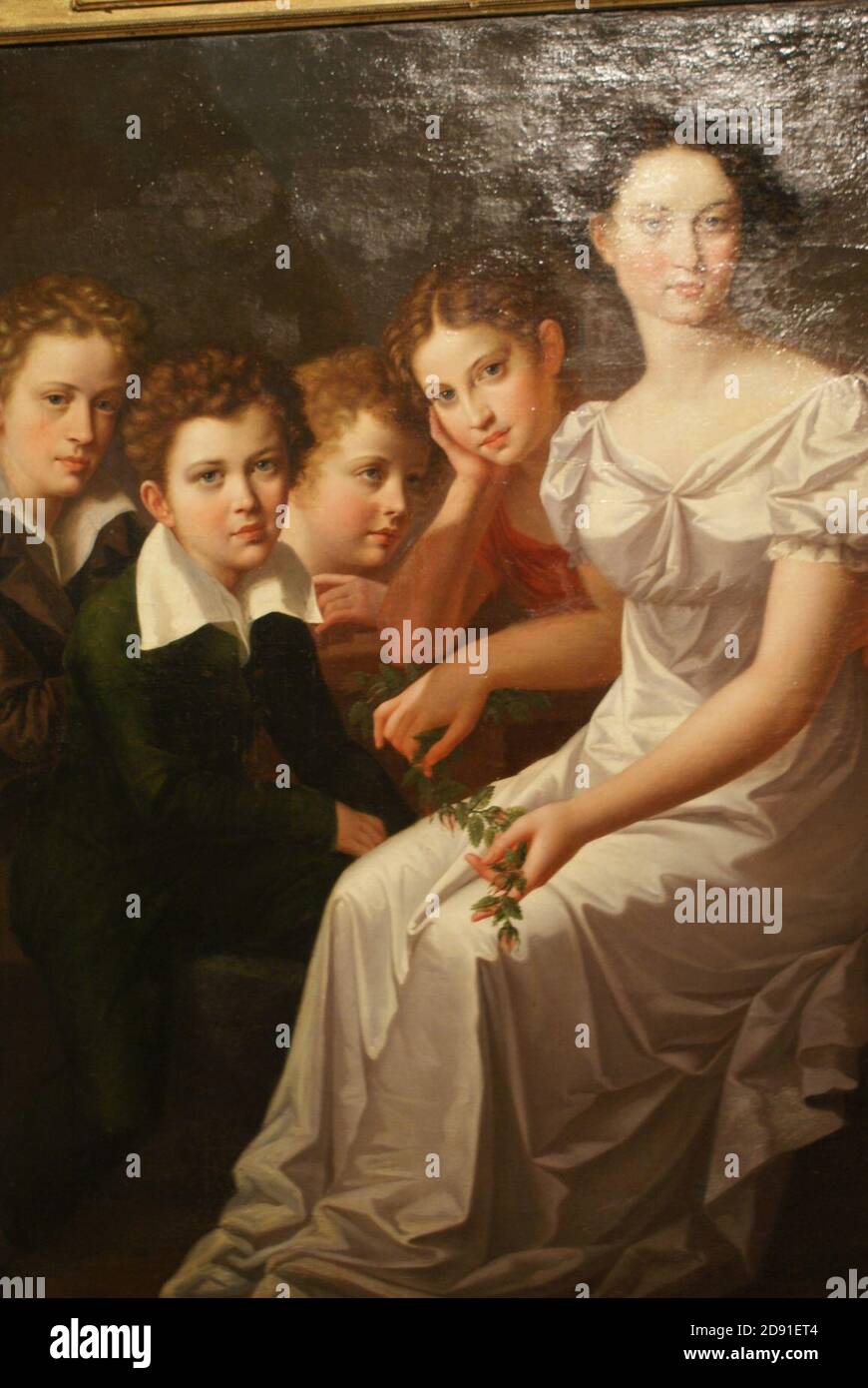 Józef Oleszkiewicz. Family portrait of the Tyszynskis Stock Photo - Alamy