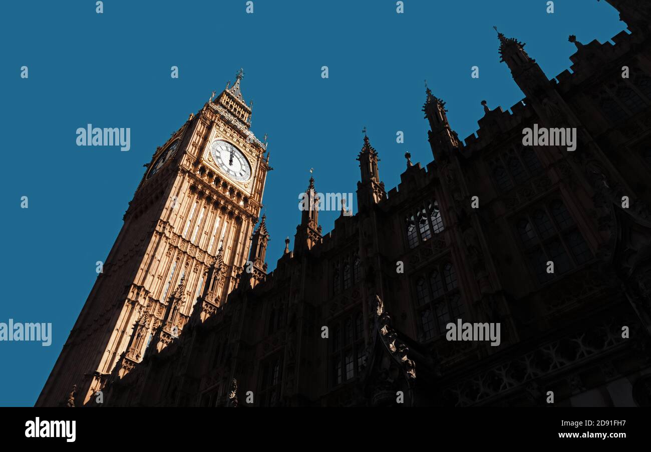 Big Ben, London, UK. A view of the popular London landmark, the clock ...