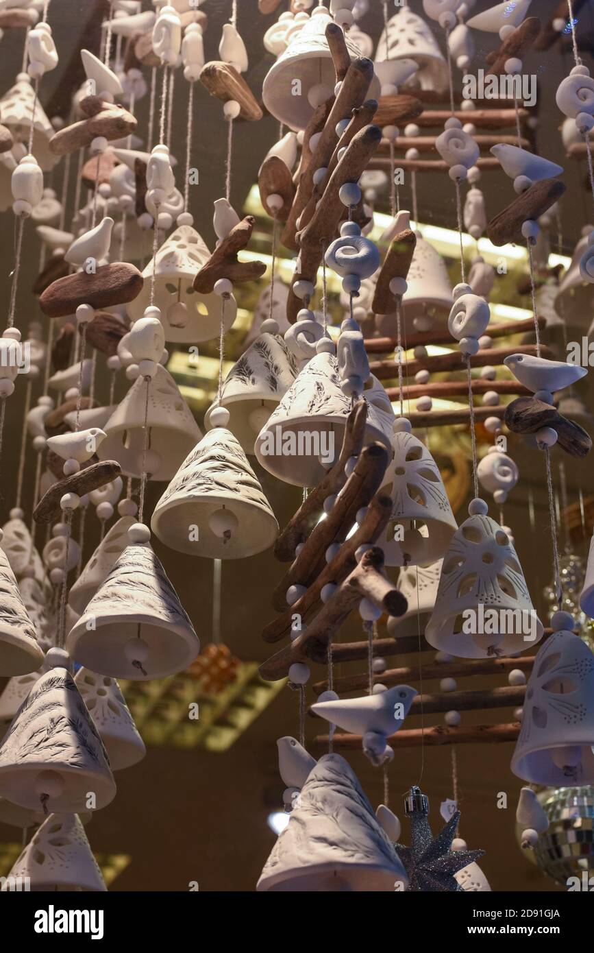 ceramic bells, traditional musical instrument for a festive mood Stock ...