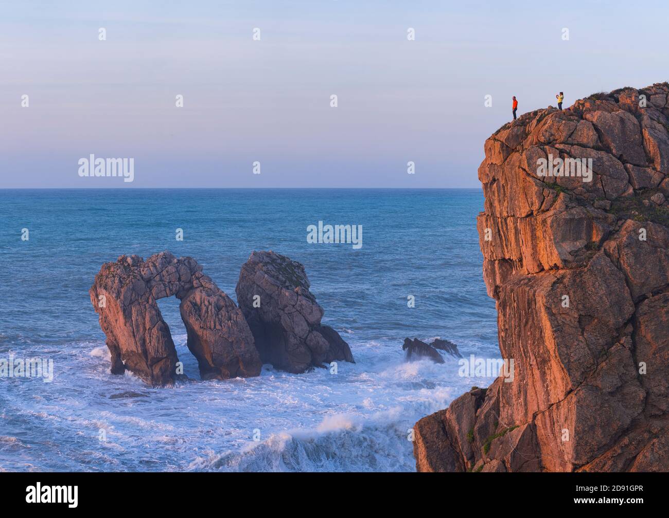 Swell in the Cantabrian Sea. Big waves in the so-called "Puerta del ...