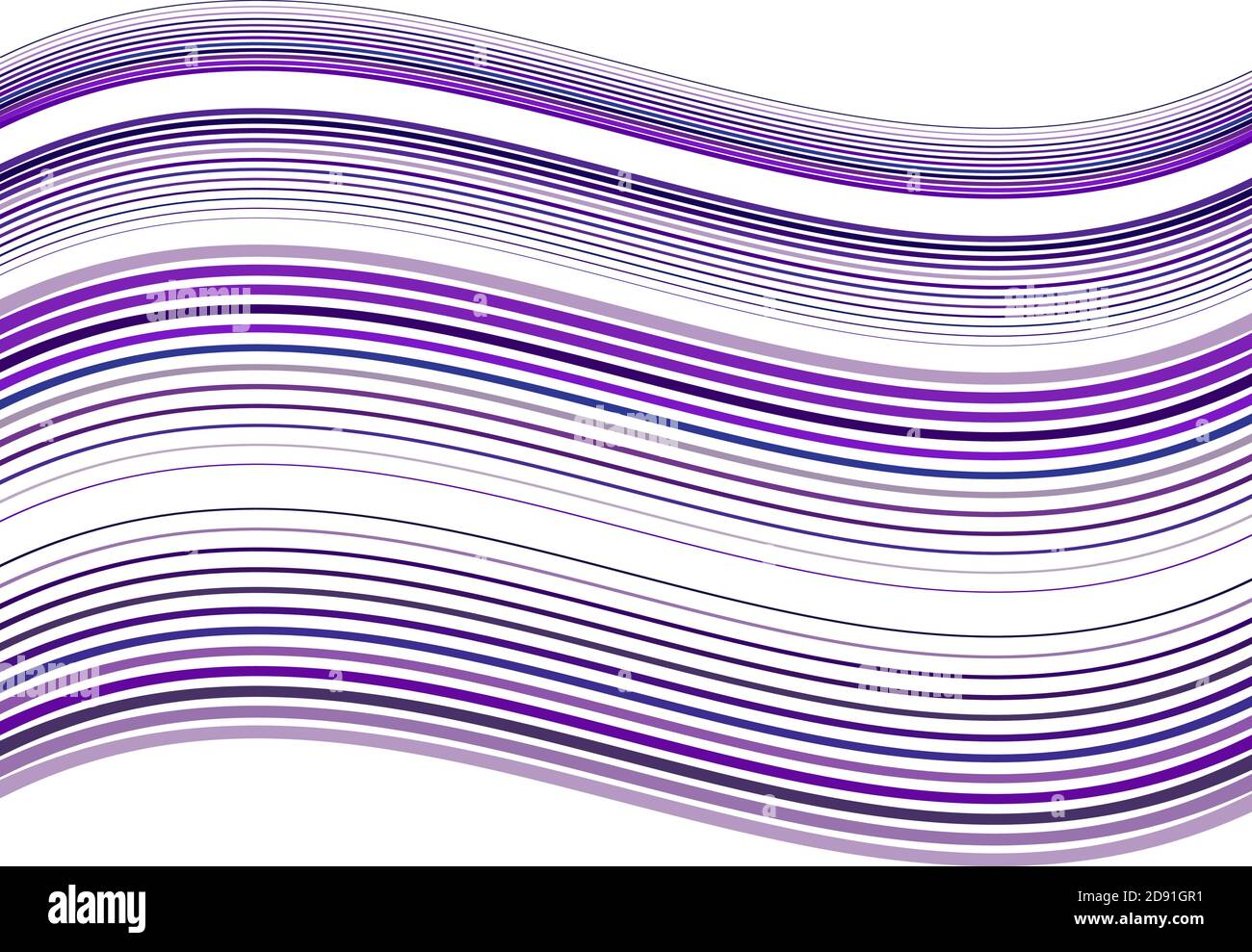 Colorful wavy, waving and undulating, billowy horizontal lines, stripes ...