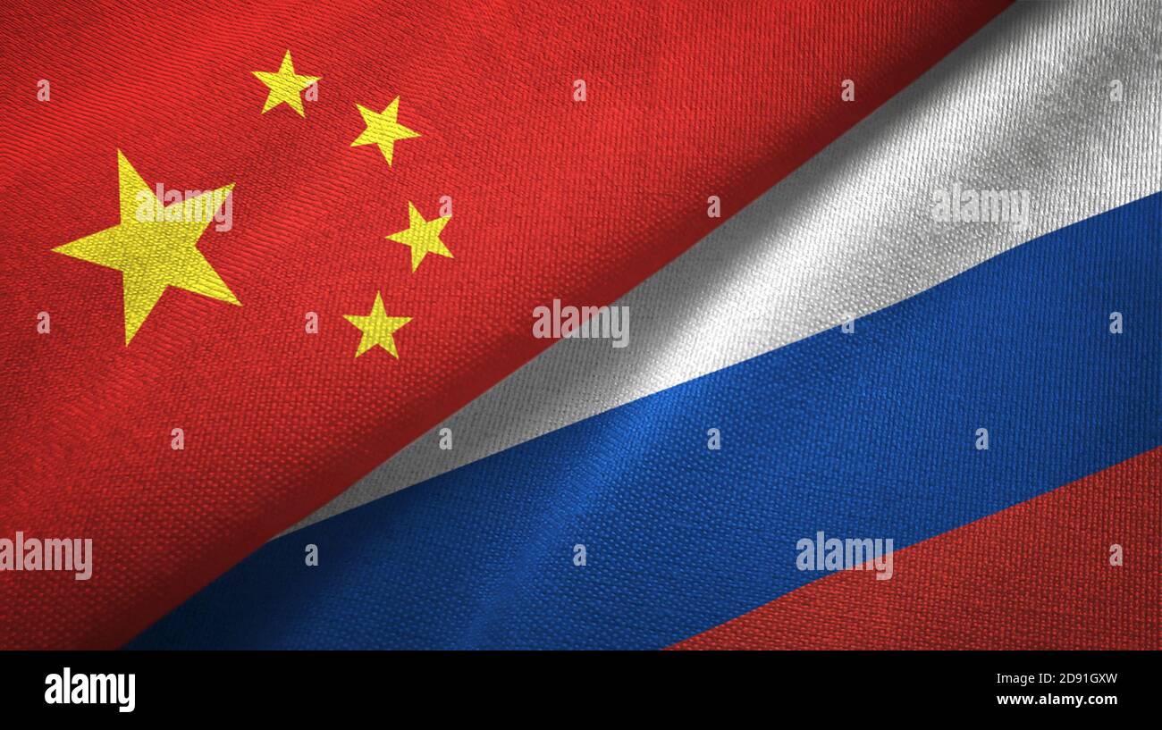 China vs russia flags hi-res stock photography and images - Alamy