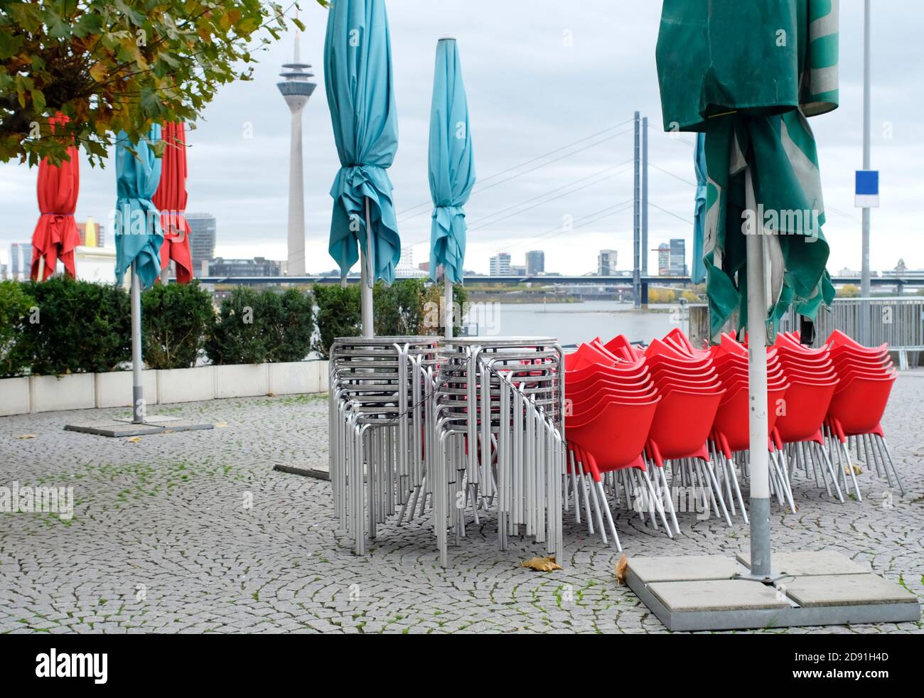 Gastronomy lockdown in germany, closed restaurant, cafe or bar due to ...
