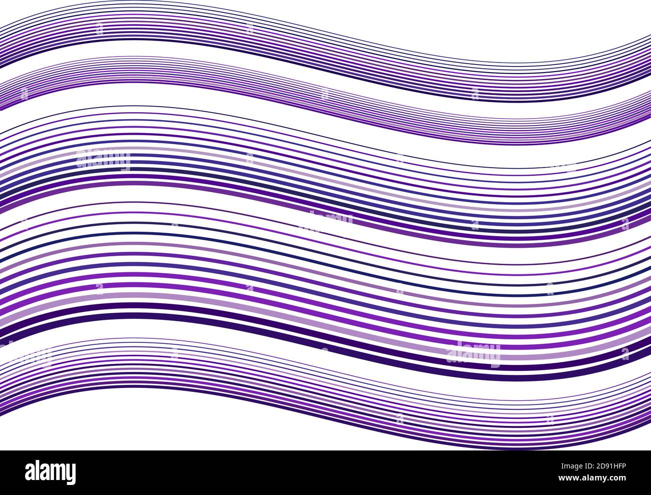 Colorful wavy, waving and undulating, billowy horizontal lines, stripes ...