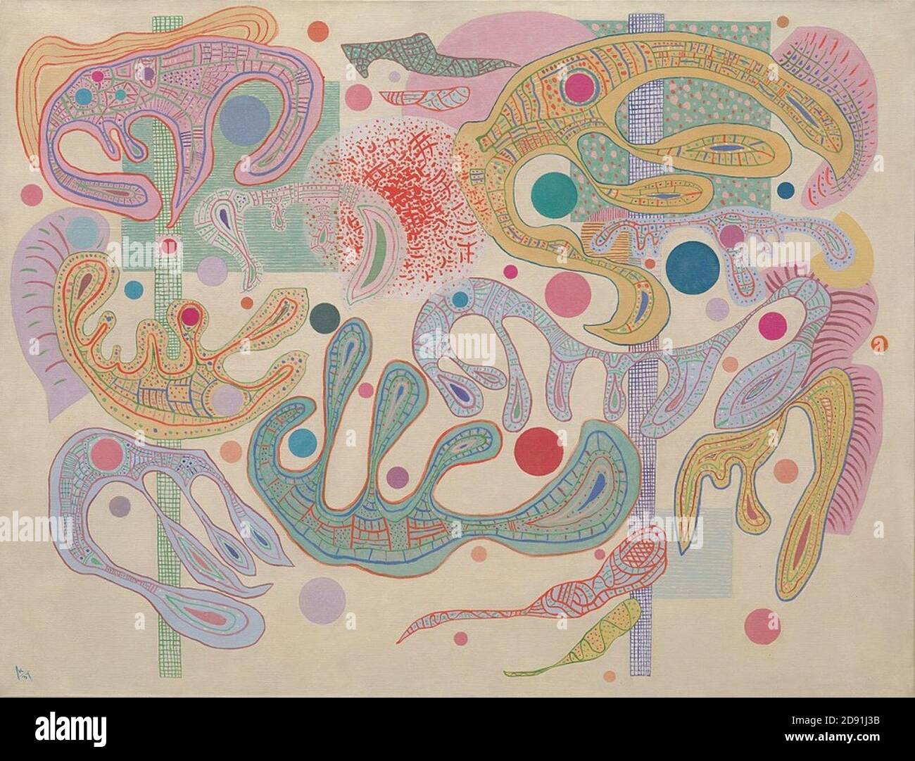 Kandinsky - Capricious Forms, 1937 Stock Photo - Alamy