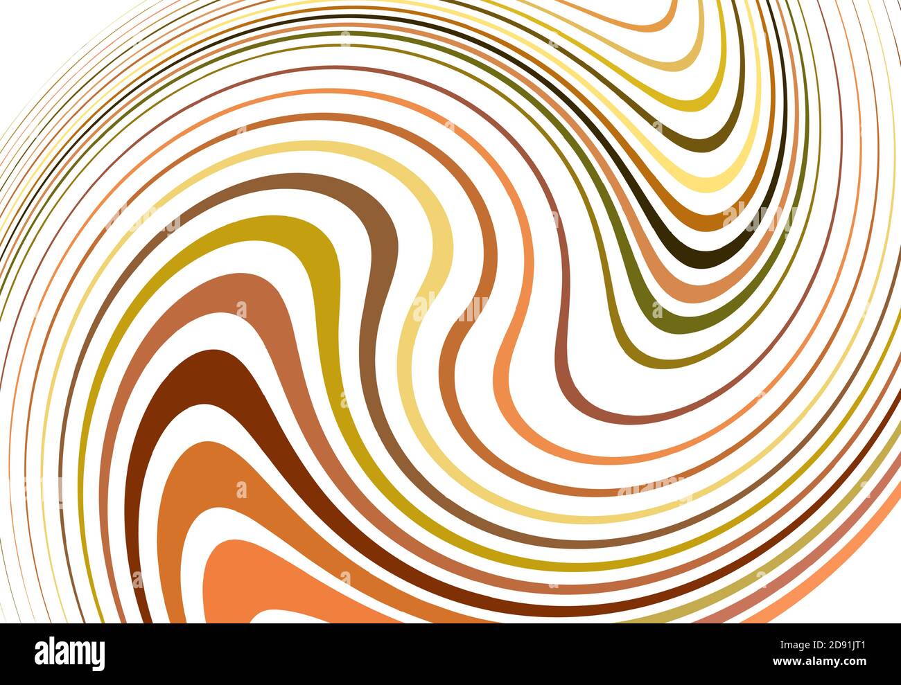Twist, vortex lines, stripes. Wavy, waving concentric strips and ...