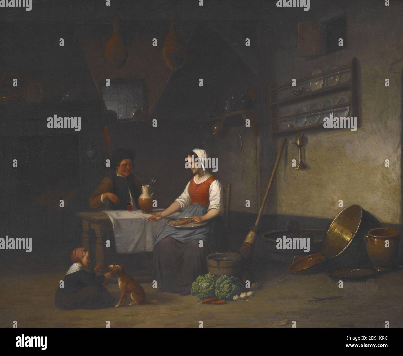 Karel Ferdinand Venneman - Interior Scene Stock Photo - Alamy