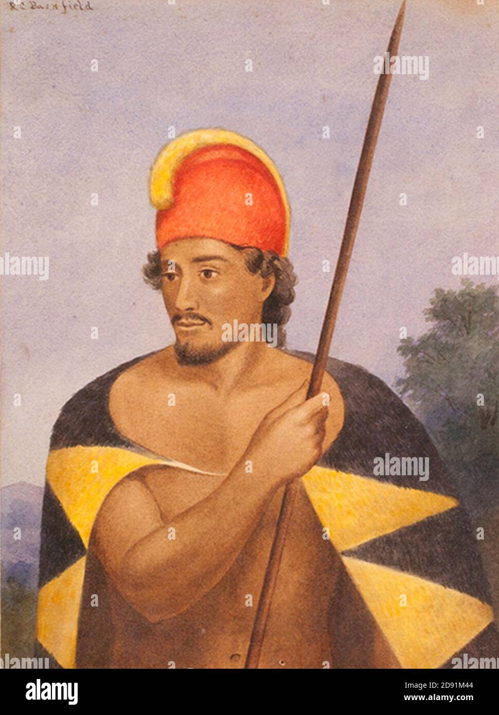 Kaiana circa 1892 by Robert C. Barnfield Stock Photo - Alamy