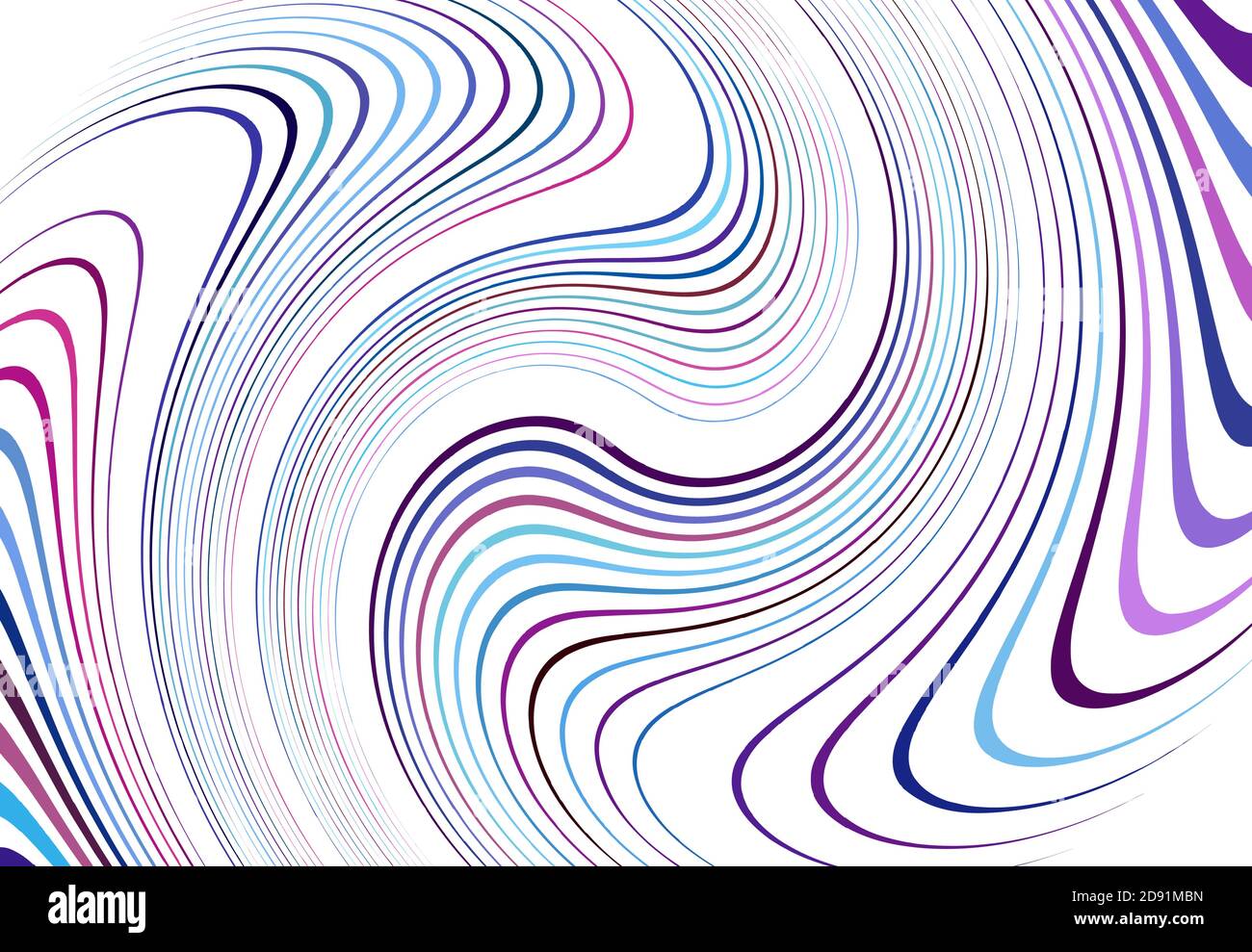 Twist, vortex lines, stripes. Wavy, waving concentric strips and ...